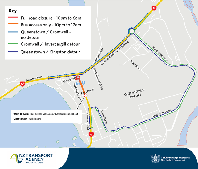 Detours for Queenstown Bus passengers | Otago Regional Council