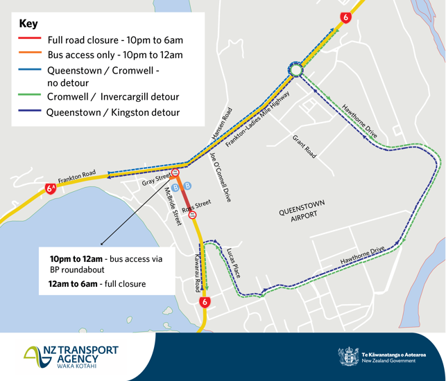 Detours for Queenstown Bus passengers | Otago Regional Council